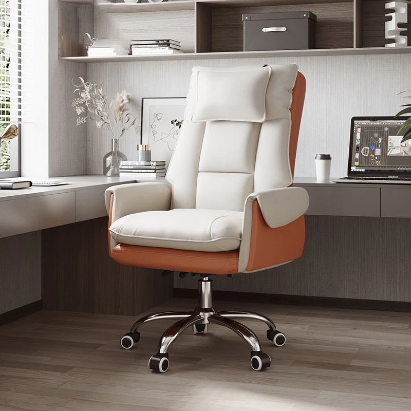 Computer-Accent-Office-Chair-White-Ergonomic-Lounge-Comfortable-Luxury ...