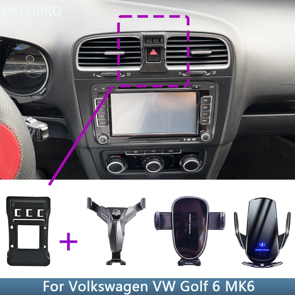 Car-Phone-Holder-For-Volkswagen-VW-Golf-6-MK6-2009-2010-2011-2013-Fixed ...