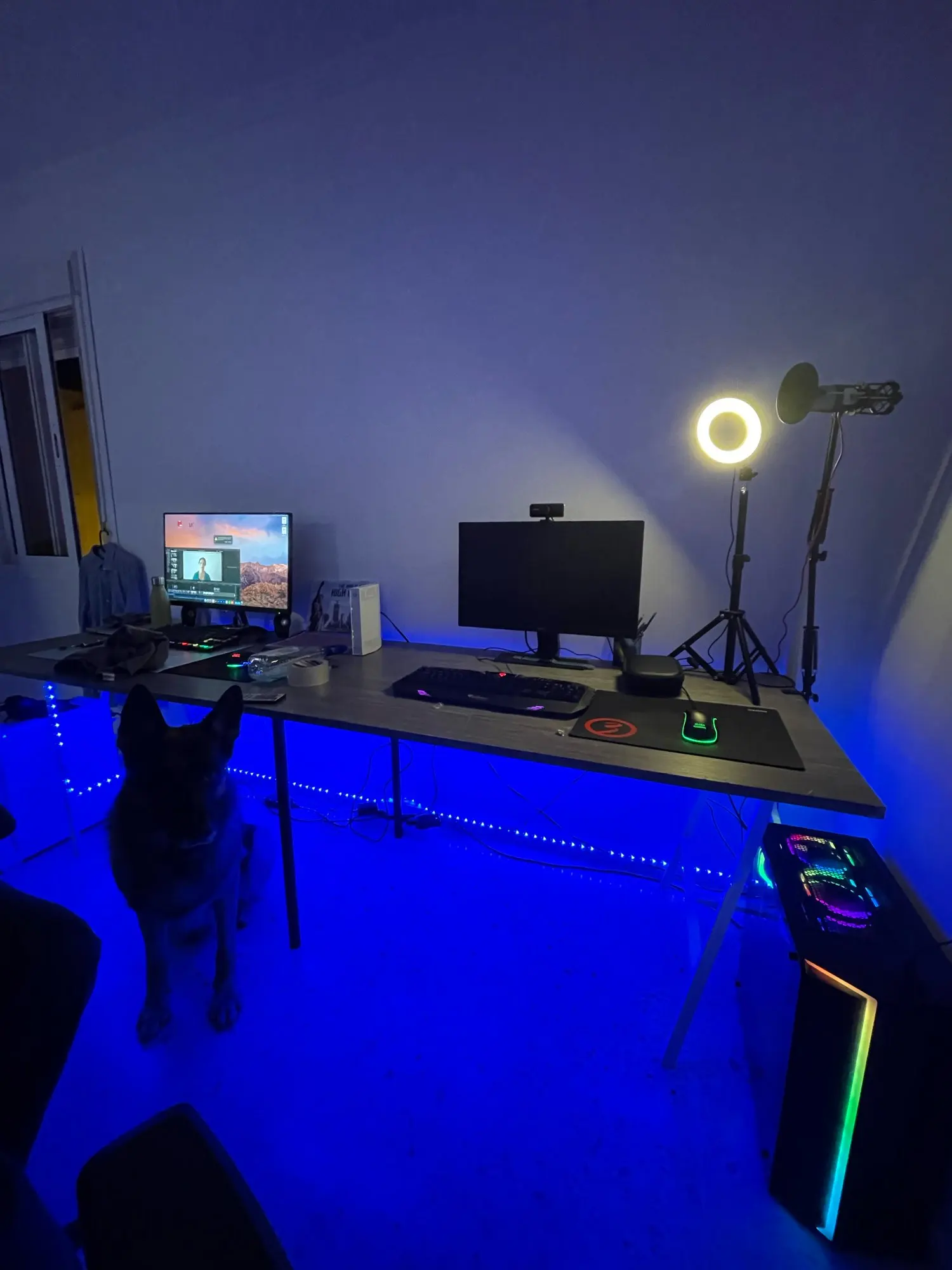 Rgb 게임용 마우스 패드 게이머 몬스터 드래곤 컴퓨터 키보드 매트 Led 게임 액세서리 조명 테이블 게임용 마우스 패드 기가팩토리