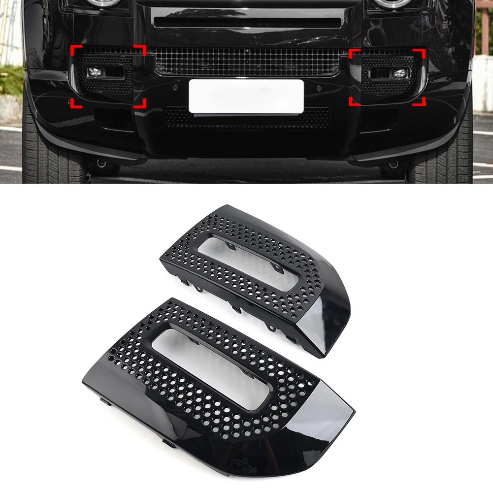 2Pcs-Car-Fog-Lights-Grill-Fog-Lamp-Frame-Bezel-Cover-For-Land-Rover ...