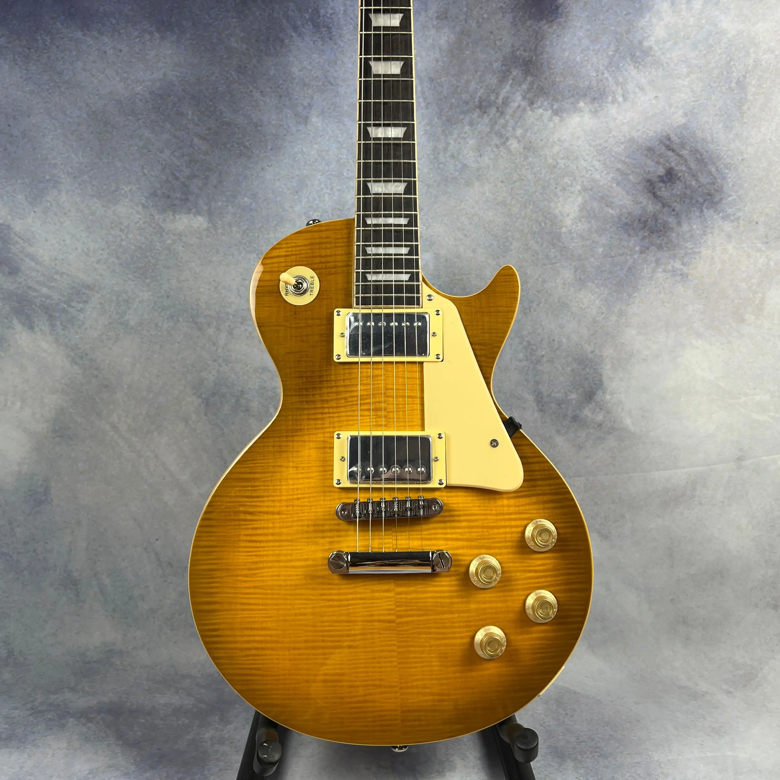 Electric-Guitar-One-Piece-Neck-One-Piece-Body-Tune-o-Matic-bridge-Frets ...