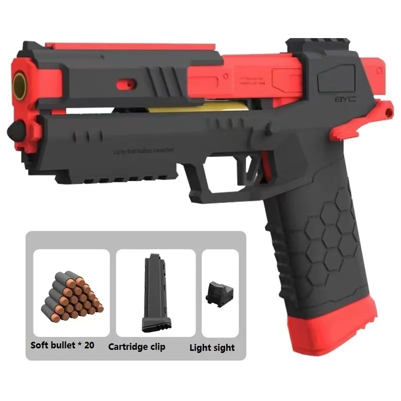 Children-Pull-Down-Handguns-Toy-Guns-Pistol-Shell-Throwing-Firing ...