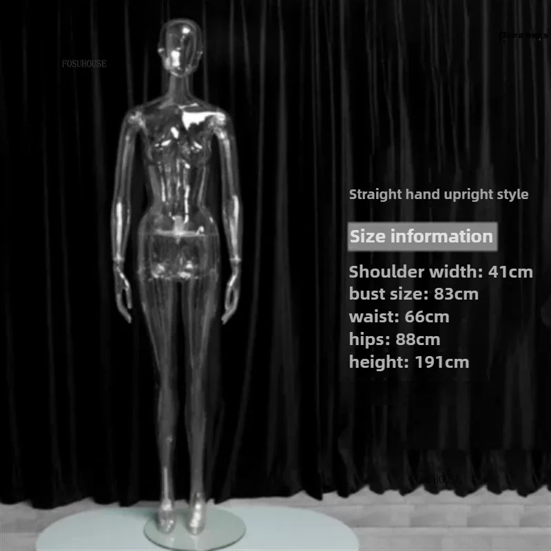 Transparent Model Full Body&half-body Styles Plastic Clothing Window ...