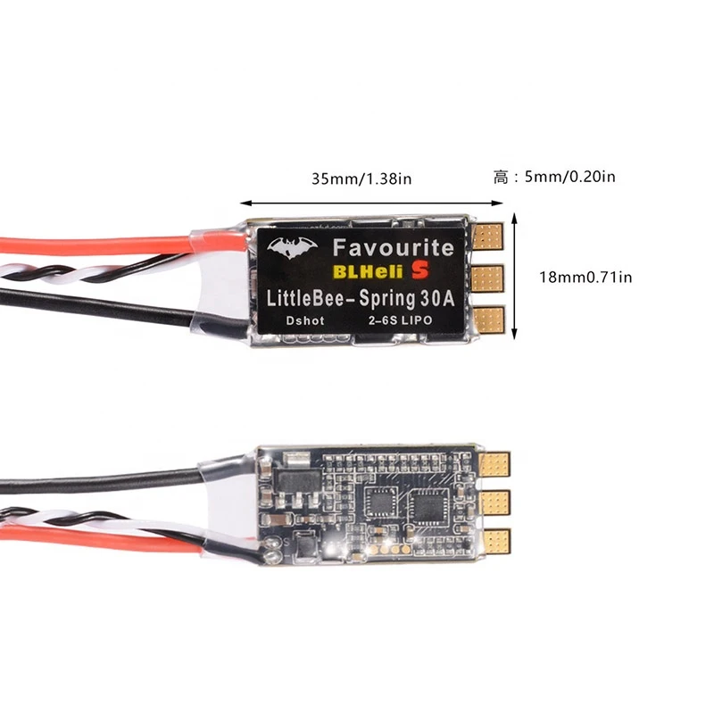 Little Bee controlador de velocidad BLHeli_S 2 6S 20A 30A 35A 45A ESC ...