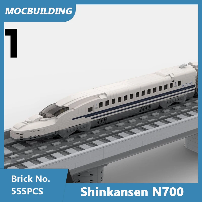 MOC Building Blocks Shinkansen N700 Series Bullet Train Model DIY ...