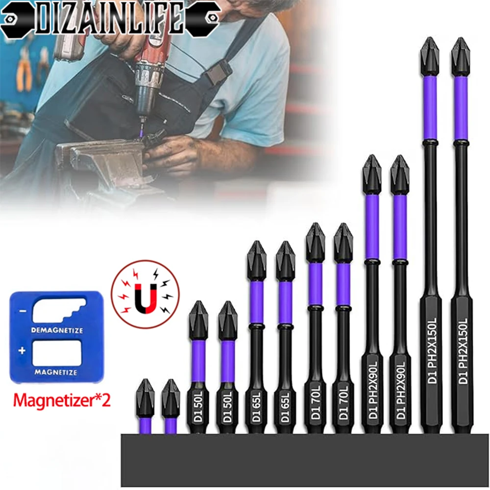 Stronger Magnetic Impact Batch Head Non-Slip Strong Cross High Torque ...