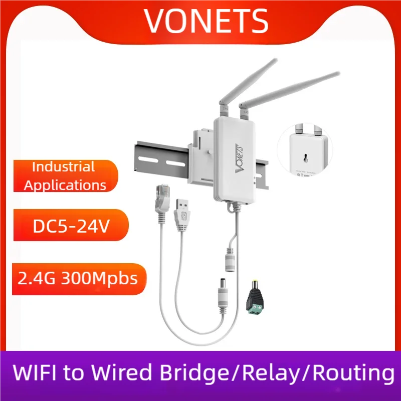 VONETS-VAP11S-2-4GHz-Industrial-Mini-Router-WiFi-Bridge-Wireless ...
