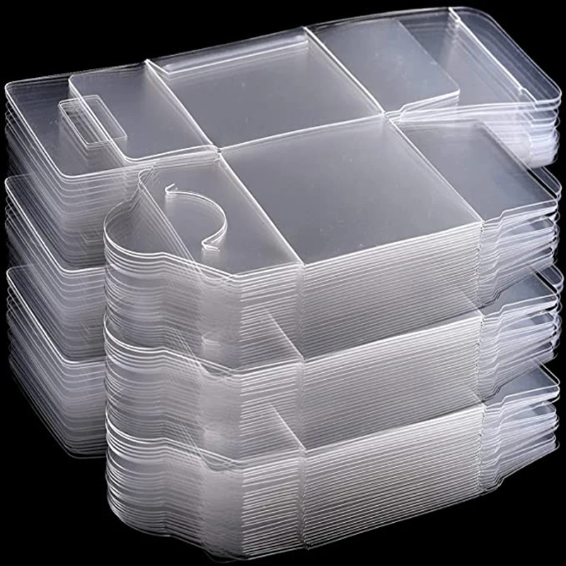 1 3x3x3cm 20pcs Multi Taille Carré Boîte D'emballage En Pvc Transparent ...