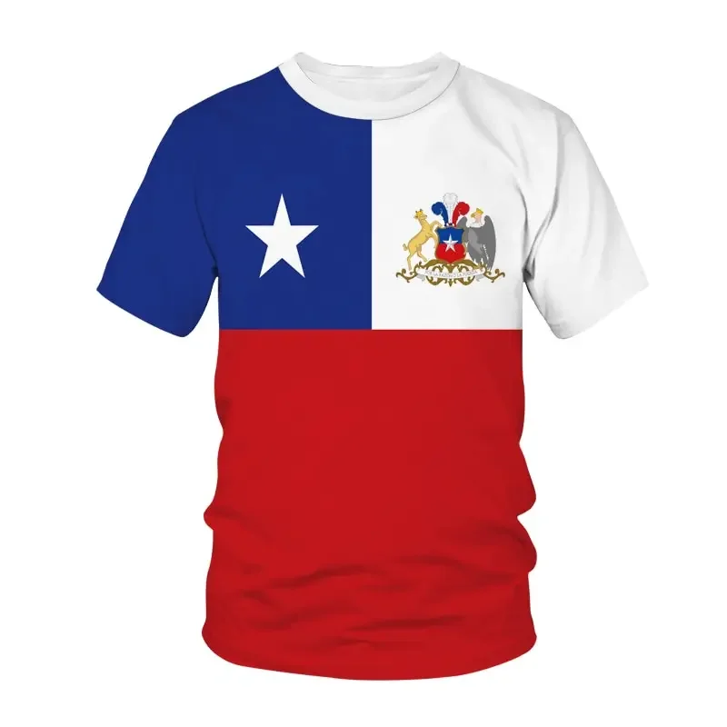 Chile-Flag-T-Shirt-Chile-Emblem-3D-Print-Men-T-shirt-Women-s-Fashion ...