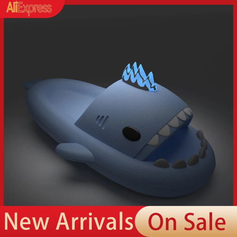 Summer-Man-Women-Shark-Slippers-Couple-S-Thick-Bottomed-Home-Bathing ...
