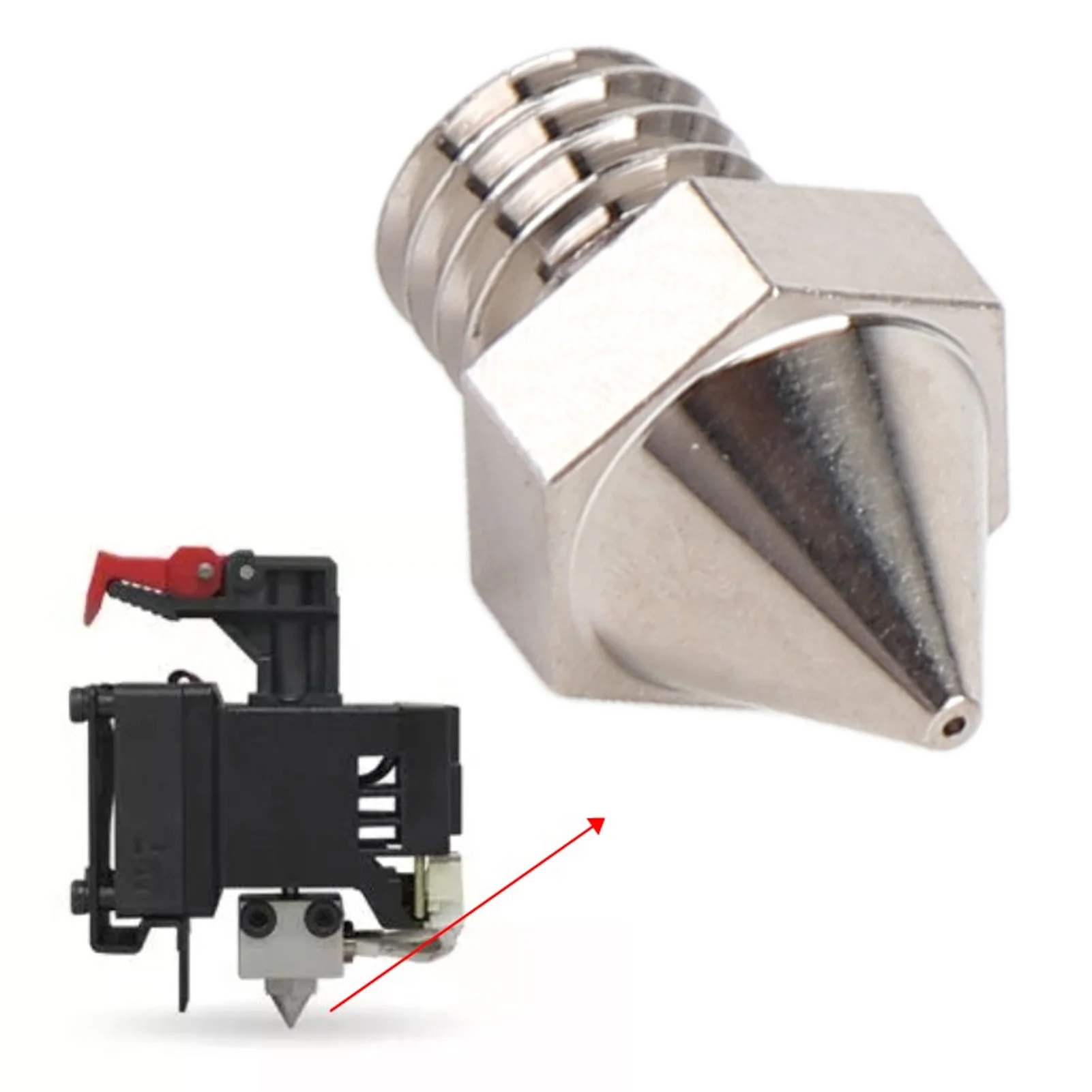 3D Printer Nozzle Tip 0.4mm Hardened High Accuracy Alloy Hot End ...
