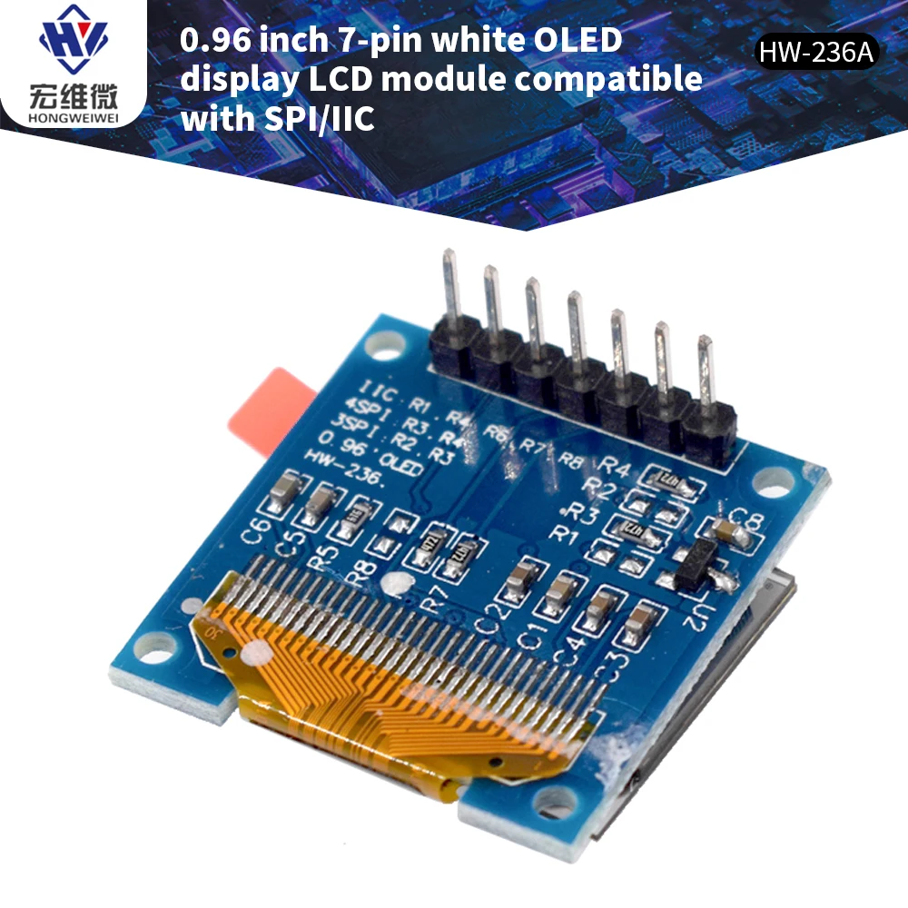 0-96-Inch-7-Pin-Driver-SSD1306-Chip-Diy-Kit-Blue-White-Yellow-Blue ...