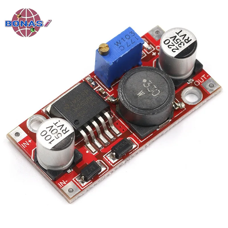 Módulo de fuente de alimentación ajustable, protección de conexión inversa, voltaje, versión ...