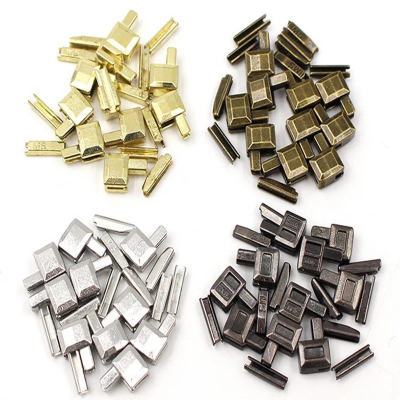 10 Sets 3# 5# 8# Metal Zipper Latch Slider Retainer Insertion Pin ...