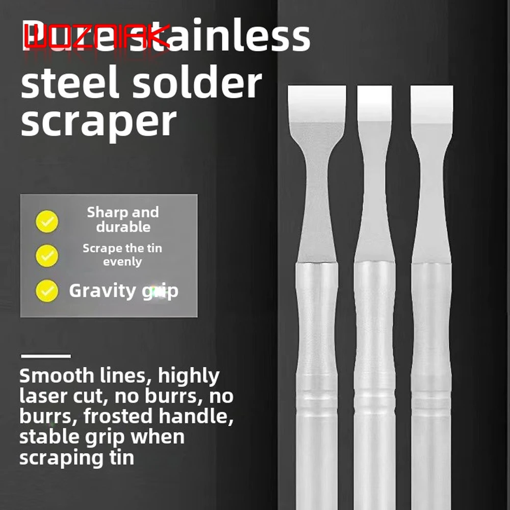 WOZNIAK Stainless Steel Tin Scraper, Superhard Degreasing Tool, Pry ...