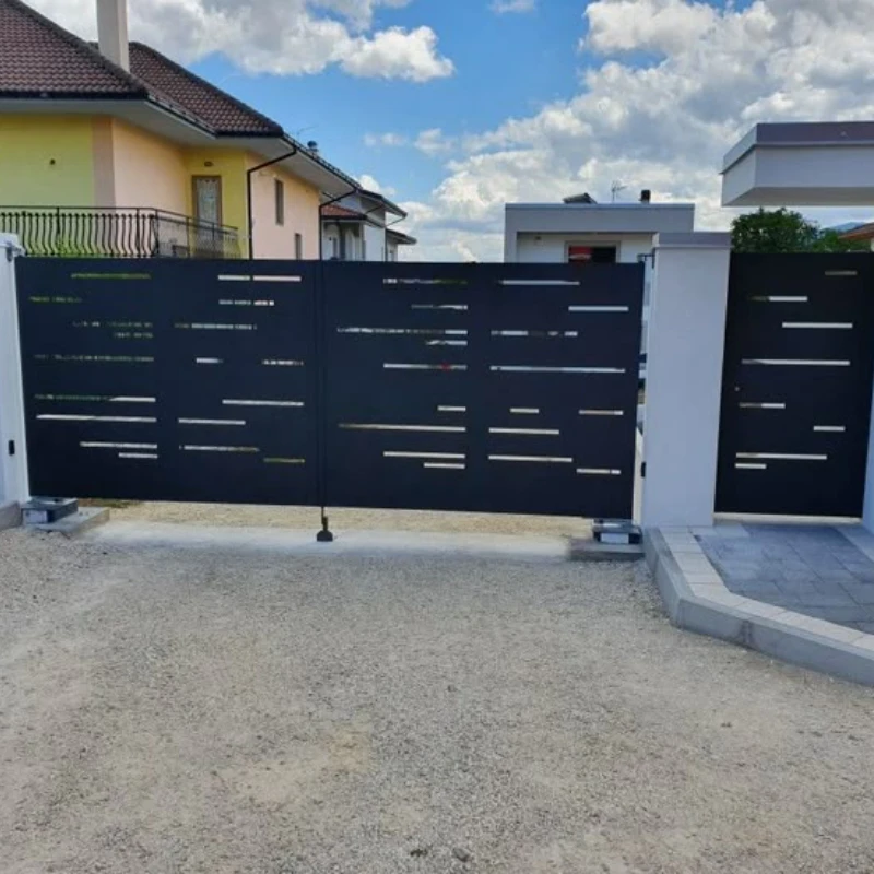 Heavy-Duty Aluminum Automatic Sliding Gate | Electric Remote Control ...