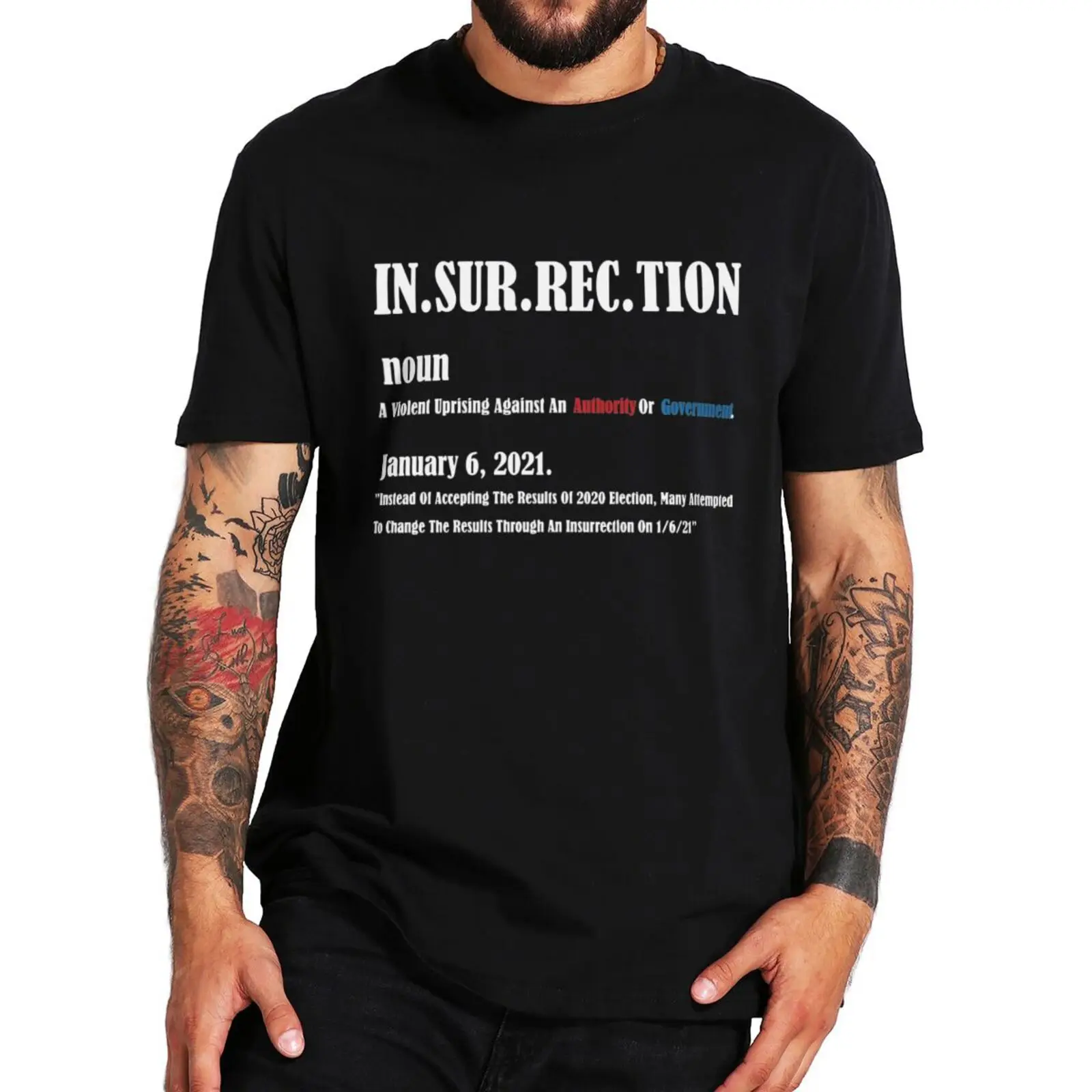 Insurrection Definition T Shirt Political Slogan Classic Graphic Tshirt ...