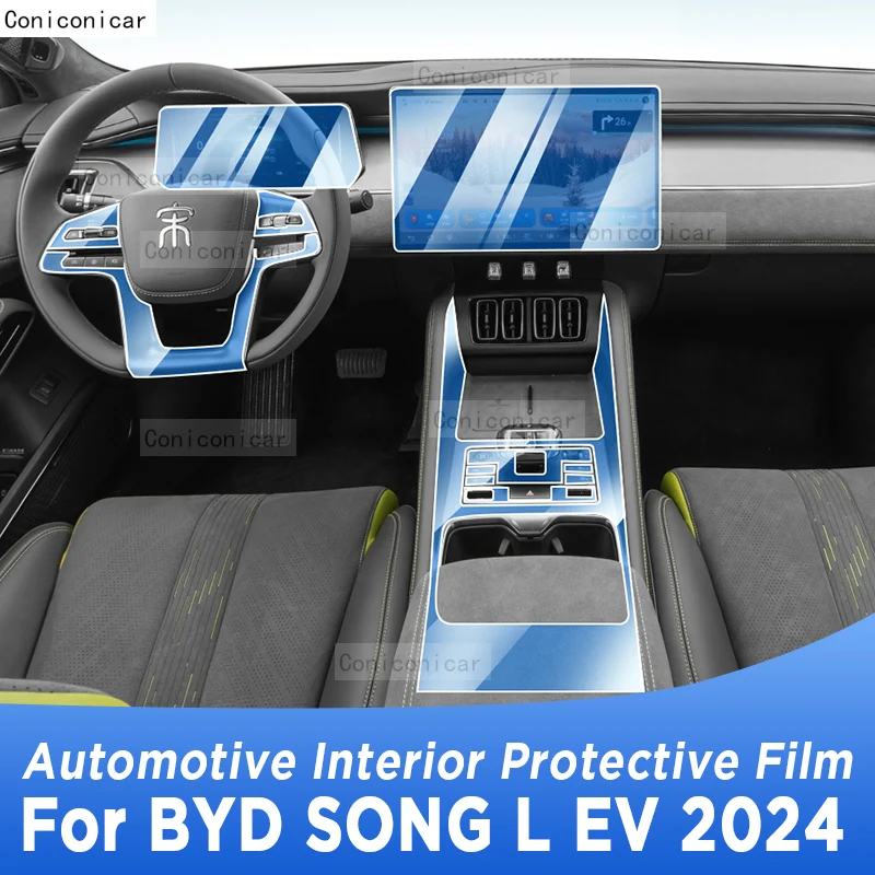 For-BYD-SONG-L-EV-2024-Gearbox-Panel-Navigation-Automotive-Interior-Protective-Film-Anti-Scratch ...