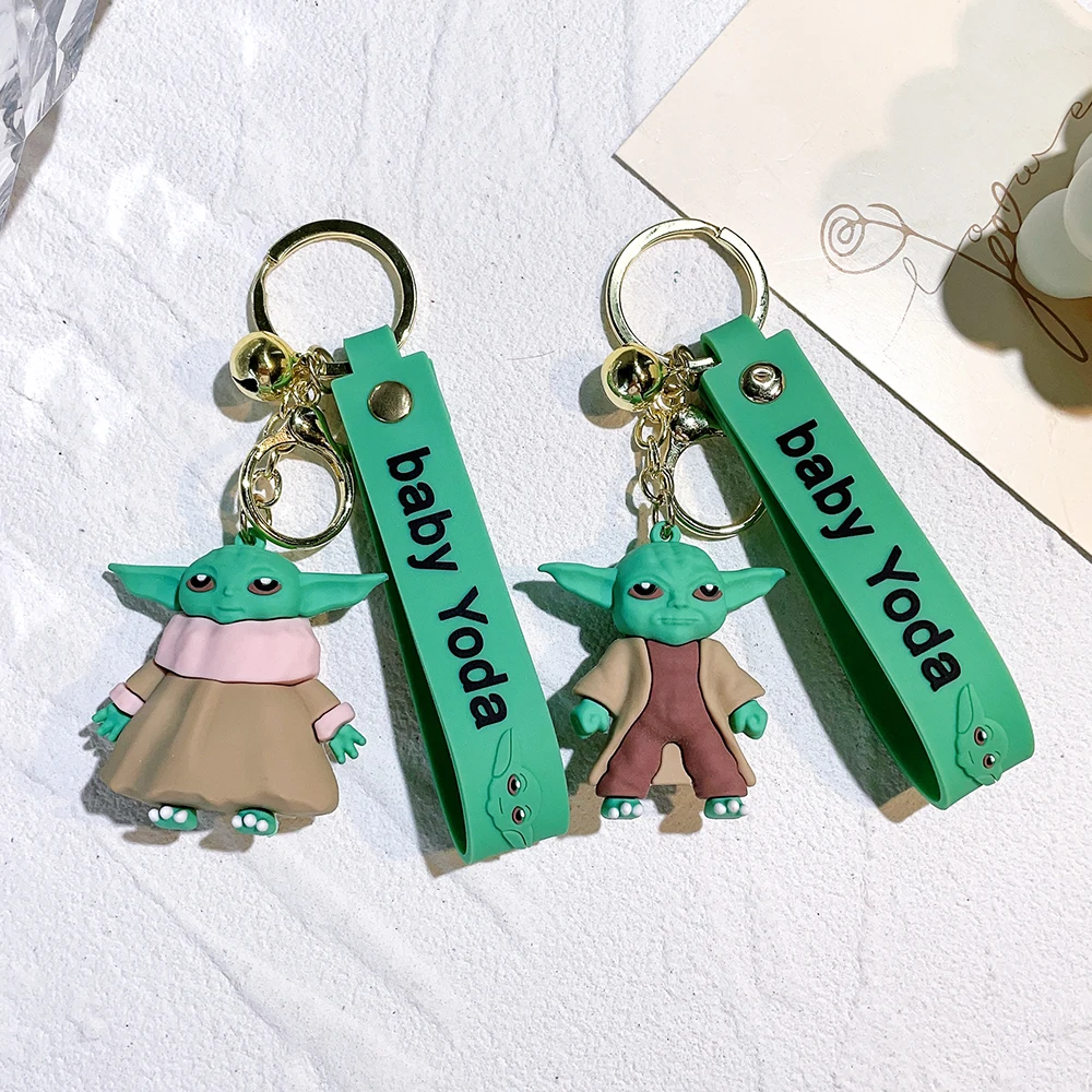 Disney-Baby-Yoda-Keychain-Yoda-Model-Keychain-Kawaii-Cartoon-Pendant ...