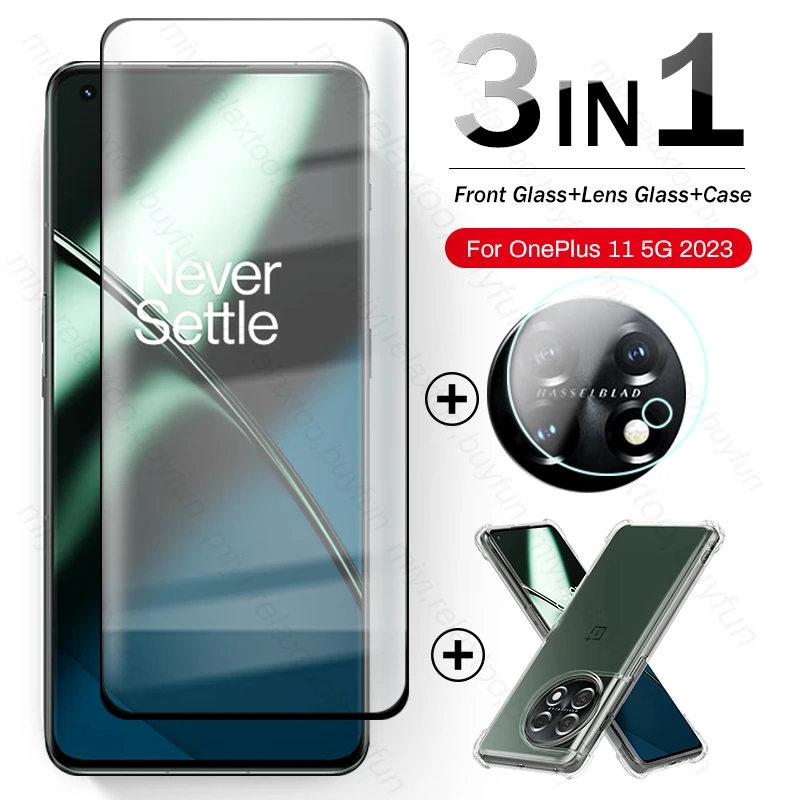 3To1-Clear-Silicone-Soft-Cover-For-OnePlus-11-5G-Case-Lens-Screen ...