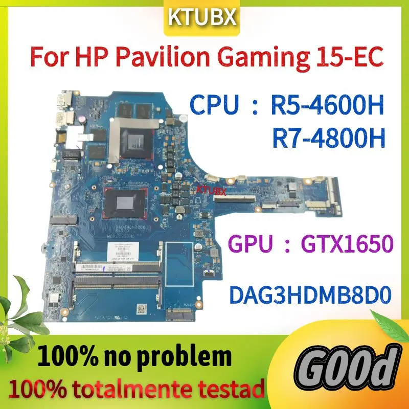 DAG3HDMB8D0.For HP Pavilion Gaming 15-EC Laptop Motherboard .With R5 ...