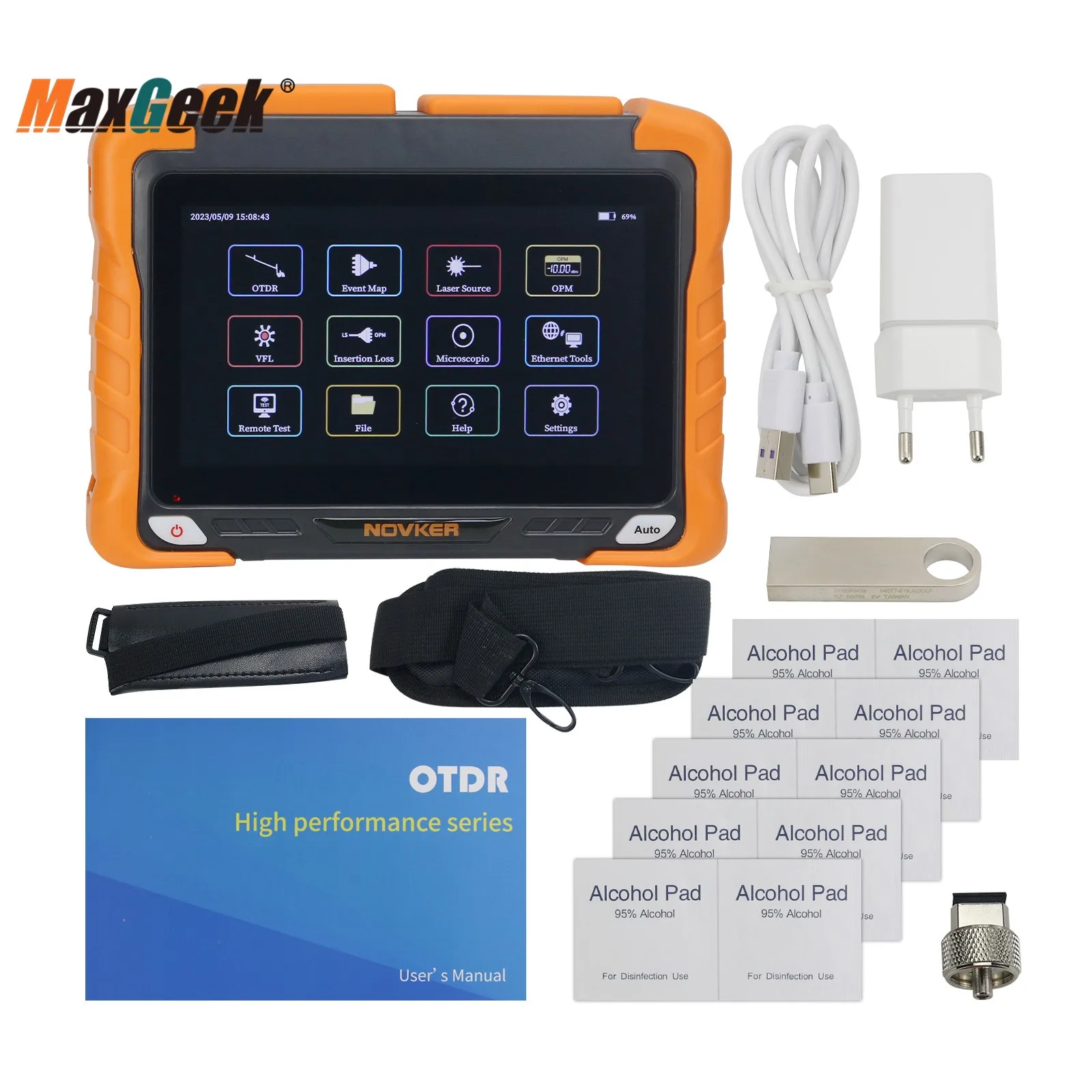 Maxgeek-NK5100-OTDR-Mini-Optical-Time-Domain-Reflectometer-Multi ...