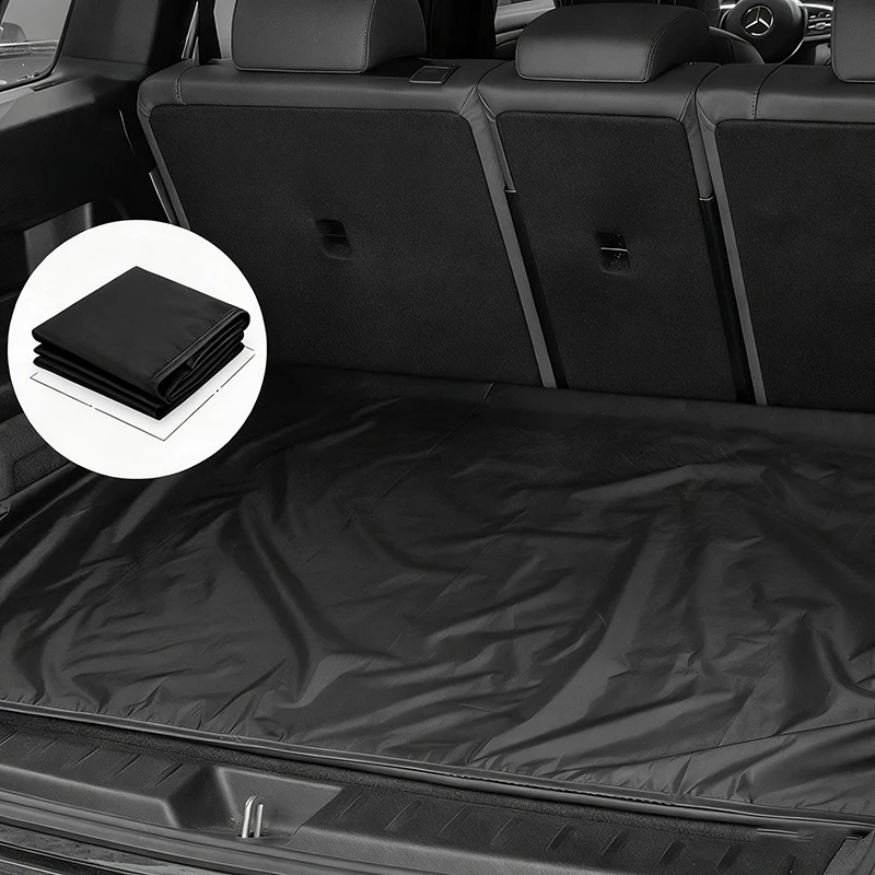 Universal Car Trunk Anti-Dirty Mat Black Cargo Protector Cloth with ...