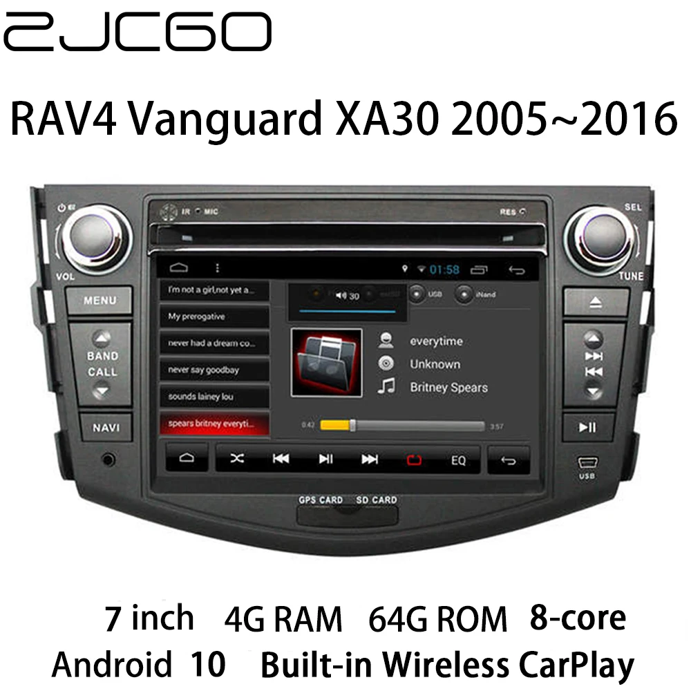 ZJCGO Car Multimedia Player Stereo GPS 8 Core Radio Navigation Android ...