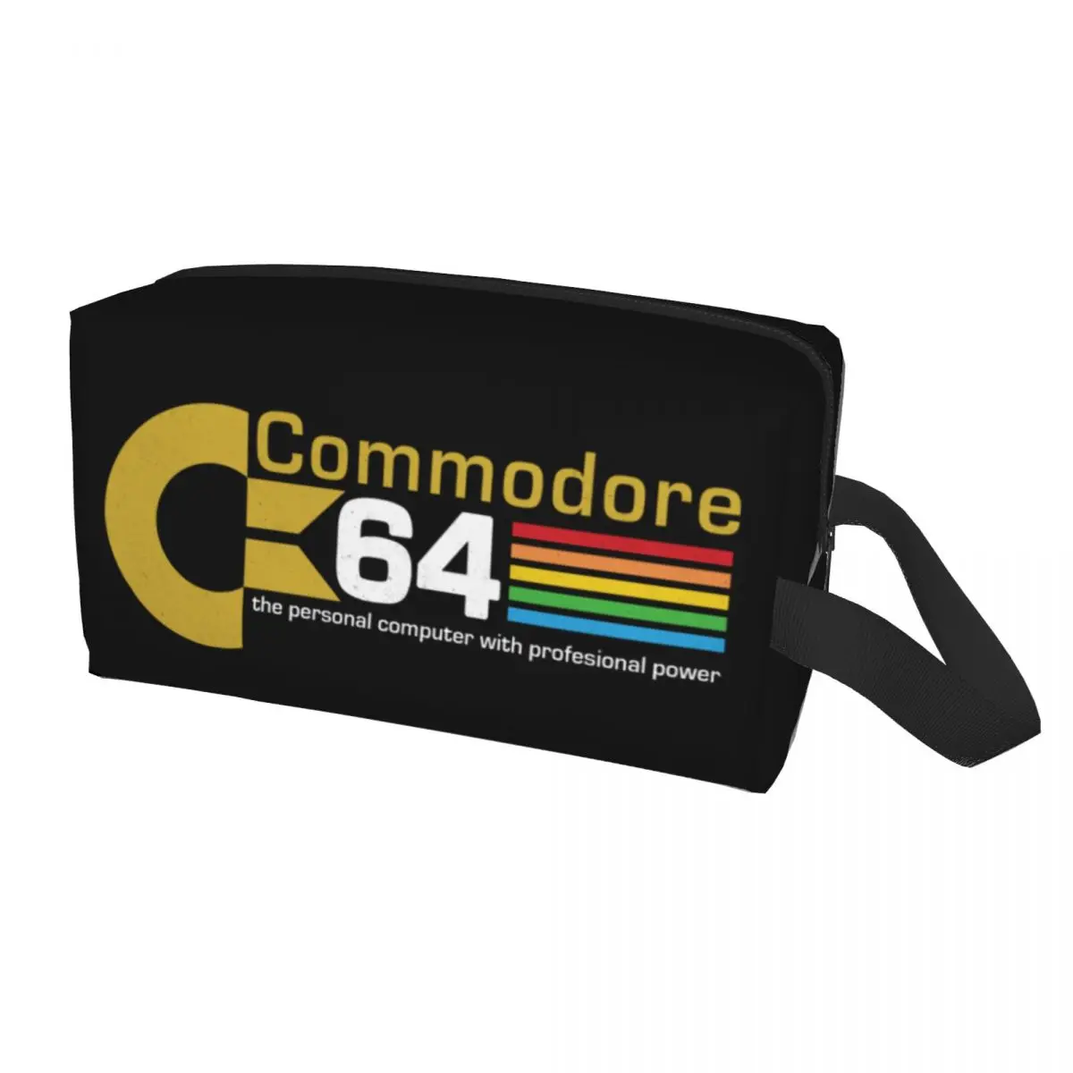 Classic-Retro-Commodore-64-Cosmetic-Bag-Mulheres-Moda-Grande-Capacidade ...