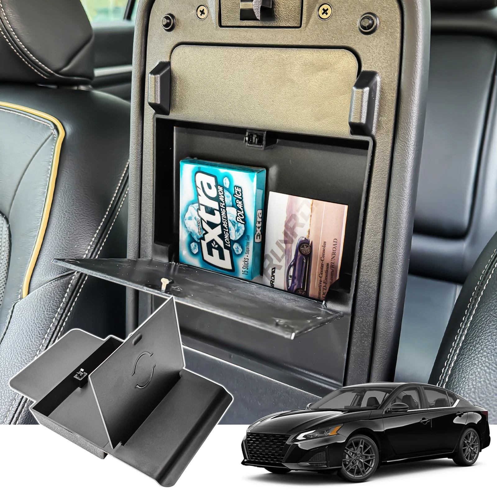 Center Console Organizer for 2019 2020 2021 2022 2023 2024 Nissan ...
