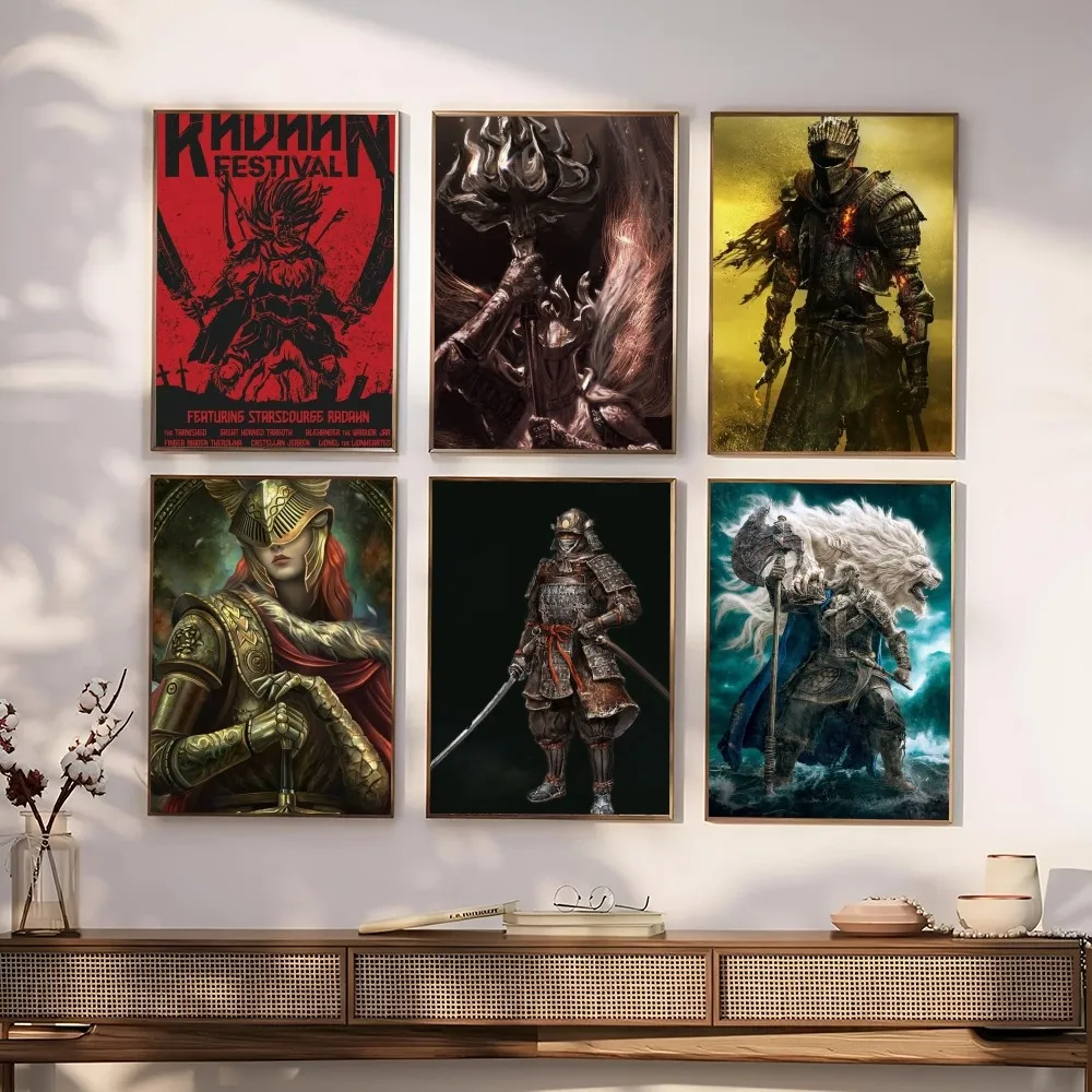 E-elden-R-ring-Poster-Arte-Auto-Adesiva-Papel-Adesivo-Imperme-vel-Caf ...