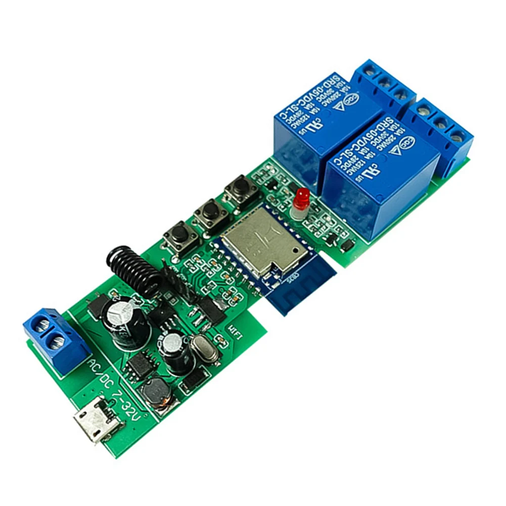 Wireless-Remote-Control-Relay-Module-WiFi-Smart-Switch-for-Tuya-Powered ...