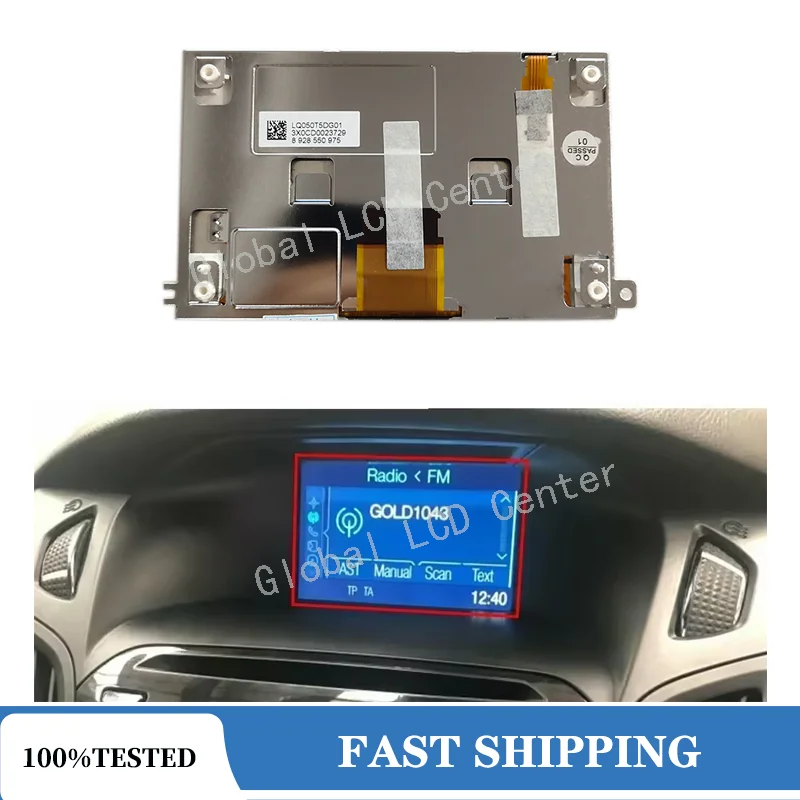 Original 5 inch LCD Display for Ford Fiesta Focus Kuga Ranger Transit C ...