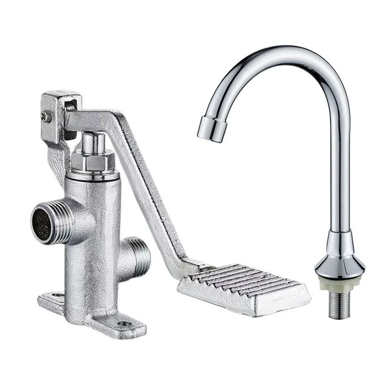 Medical-Pedal-Faucet-Switch-Foot-Step-Type-Single-Cooling-Faucet-All ...