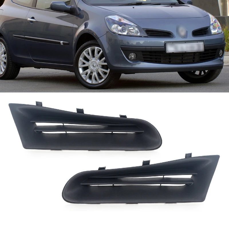 Car Front Bumper Grill For Renault Clio MK3 2005-2009 Fog Light Open ...
