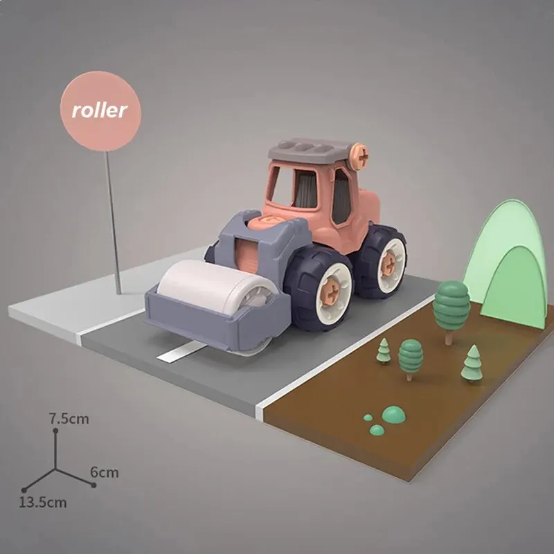 Preschool-Children-DIY-Assembly-Toys-Road-Roller-Educational-Play-Toy ...