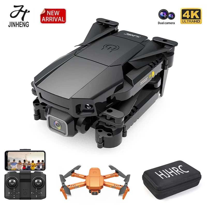 JINHENG 새로운 HJ78 미니 드론 4K 카메라 듀얼 HD Holdable Quadcopter FPV 드론 WiFi 실시간 ...