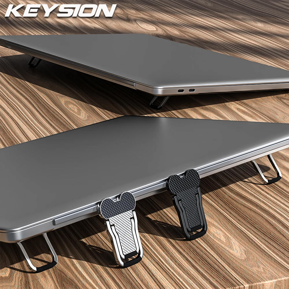 KEYSION-Metal-Foldable-Laptop-Stand-Universal-Non-slip-Bracket-Support ...