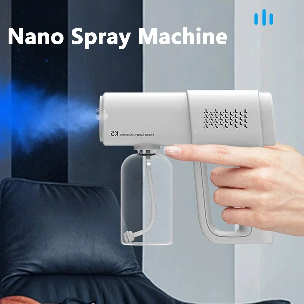 380ml-K5-Wireless-Blue-Light-Nano-Steam-Atomizer-Fogger-Disinfection ...