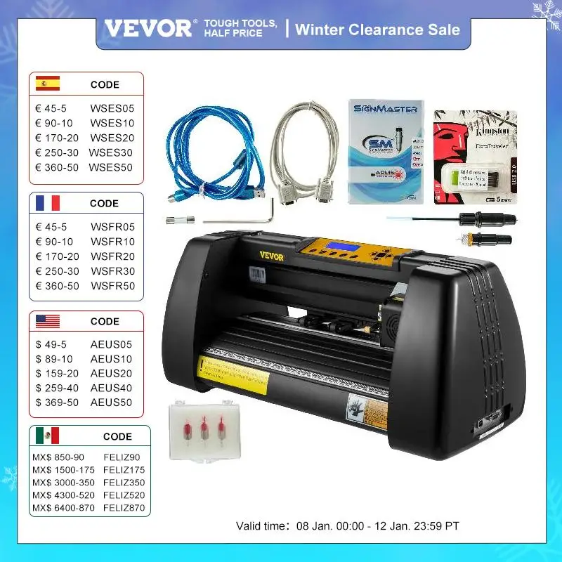 VEVOR-14-Inch-Vinyl-Cutter-Machine-with-Stand-Sign-Making-Vinly-Sign ...