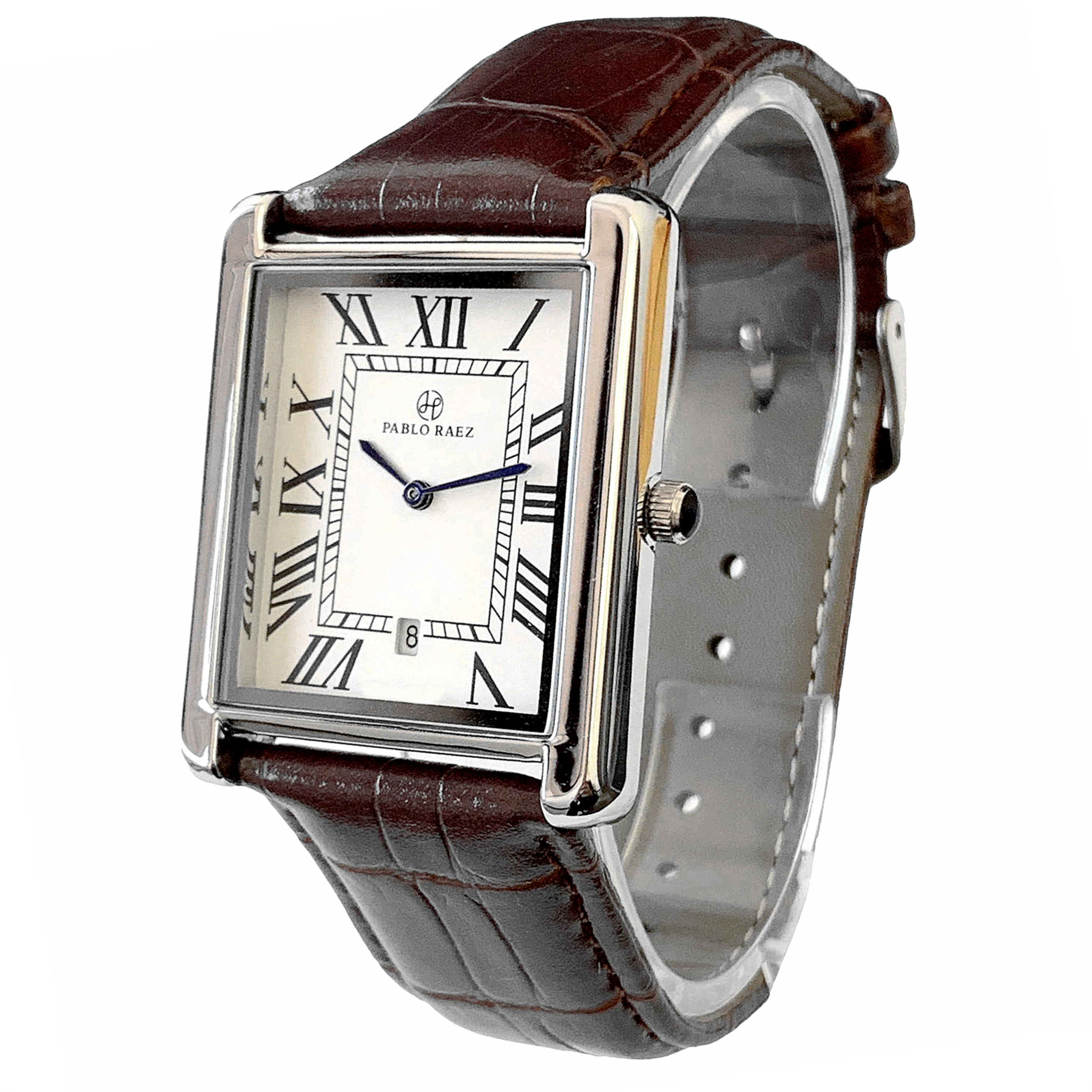 PABLO RAEZ Stainles Steel Luxury Lovers Clock Leather Fashion Quartz ...