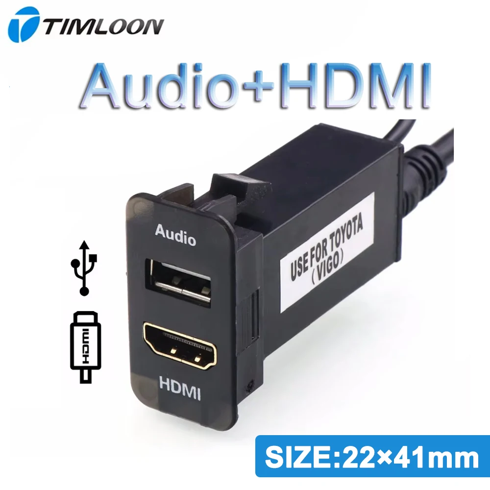 Car-HDMI-Input-Port-USB-Audio-Input-Audio-Relay-Use-for-TOYOTA-Hilux ...