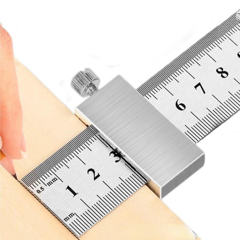 Metal-Ruler-Limiter-Carpenter-Carpentry-Square-Woodworking-Tools-Steel ...