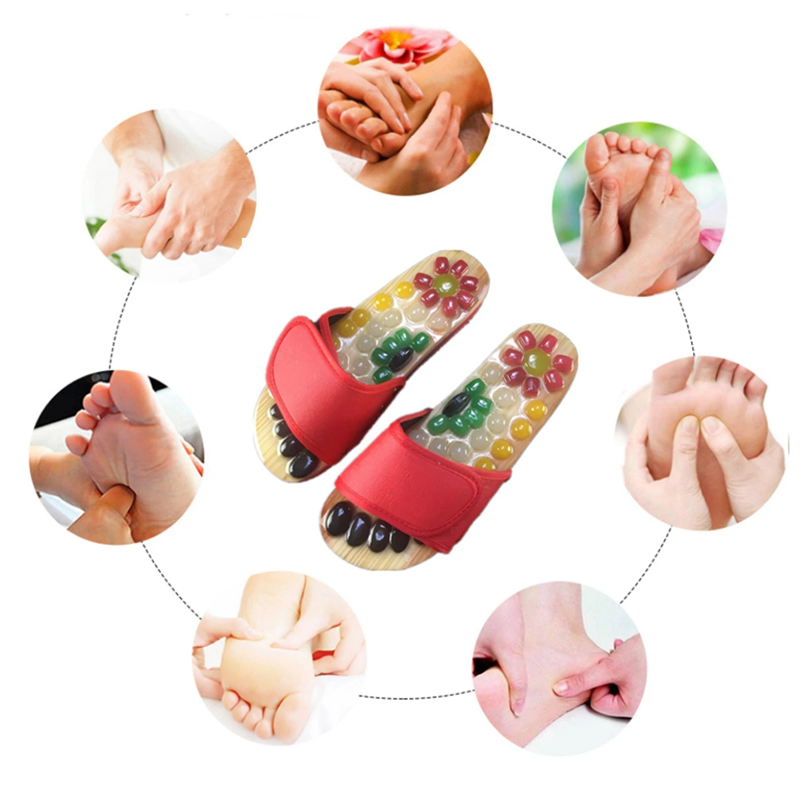 1Pair-Reflexology-Sandals-Foot-Massager-Slipper-Acupressure-Foot ...