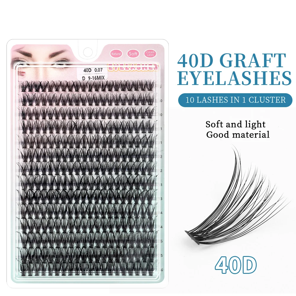 QSTY-Individual-Cluster-Lashes-10-20-30-40D-8-16MIX-DIY-Eyelash ...