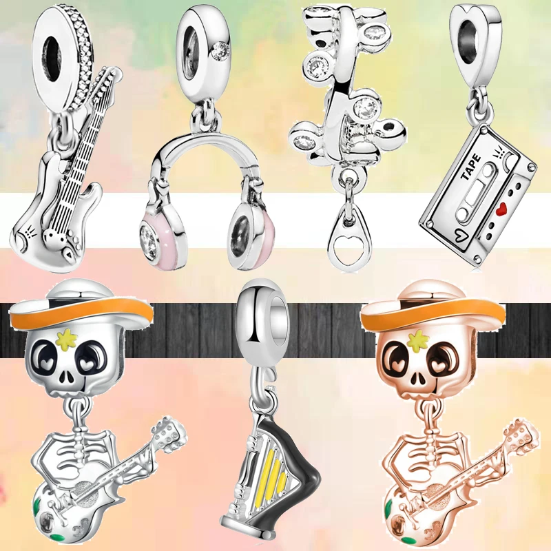 Charms Pandora Music | Headphones Guitar | Beads Pendant | Jewelry ...