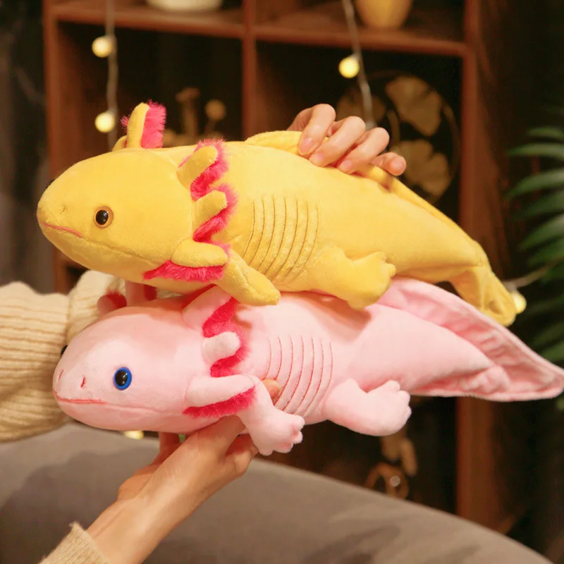 4-Color-Cute-Axolotl-Stuffed-Plush-Toy-Real-Life-Simulation-Ambystoma ...