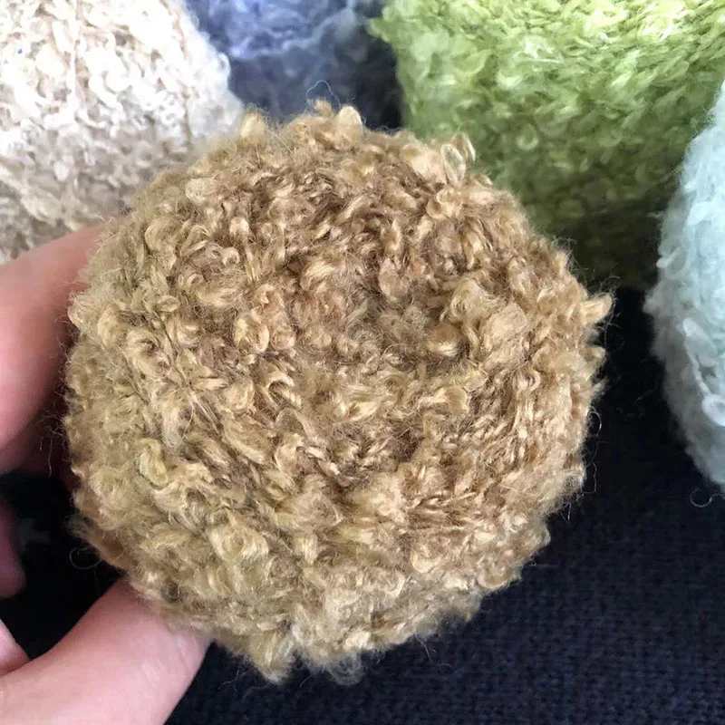 Hilo-de-ganchillo-de-bucle-de-lana-rizado-tejido-a-mano-hilo-de-tejer ...