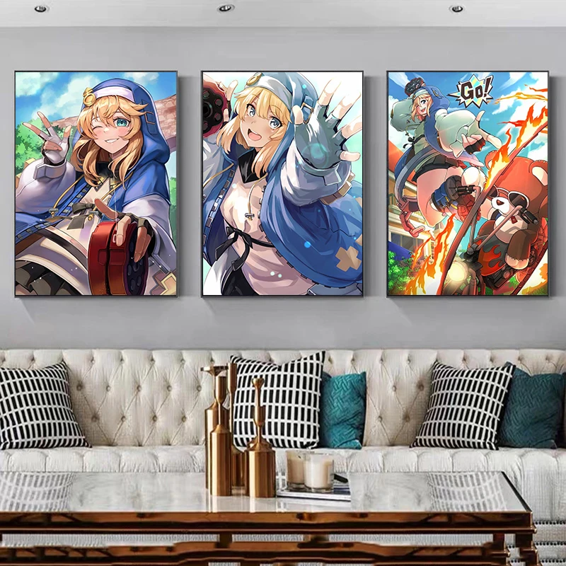 Guilty-Gear-Strive-Strive-Gear-Poster-and-Print-Canvas-Painting-Wall ...