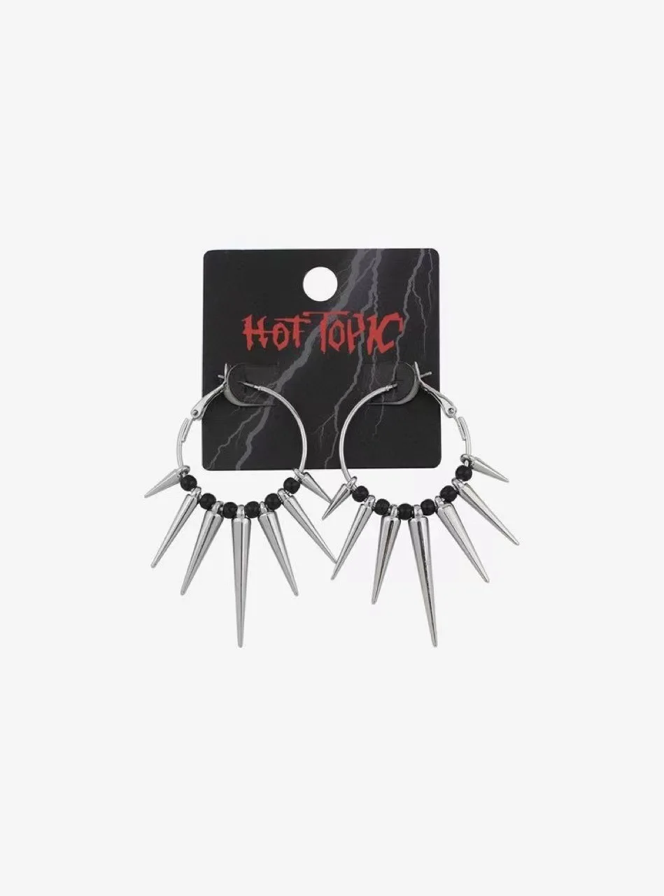 Pendientes-de-espina-oscura-con-personalidad-Punk-para-mujer-aretes ...